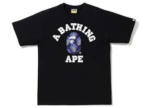 BAPE Storm College Tee Shirt Black/purple