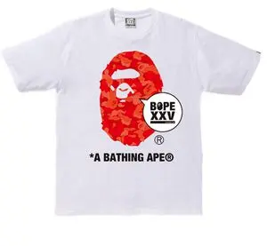 A BATHING APE Store Seoul Xxv Ape Head Tee Shirt - White