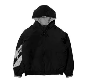 Supreme Sleeve Script Sideline Jacket - Black