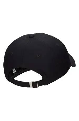 JORDAN Club Adjustable Unstructured Hat - Black/ Black/ White