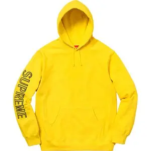 Supreme Sleeve Embroidery Hooded Sweatshirt
