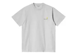 Carhartt Wip Short Sleeve American Script T-shirt - Ash Heather