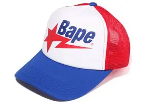 BAPE Sta Mesh Cap - Blue Red White