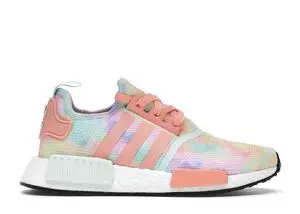 Adidas Nmd R1 Tie Dye Sneakers - Chalk Coral/dash Green