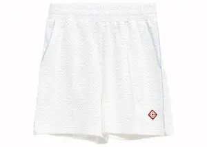 Casablanca Monogram Terry Shorts - White