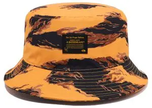 A BATHING APE Tiger Camo Bucket Hat - Orange