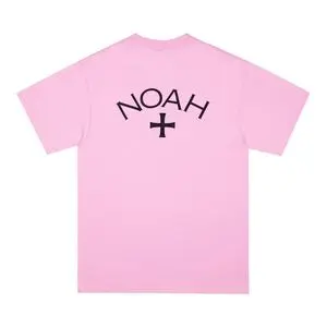 NOAH Summer Core Logo T-shirt - Neon Pink