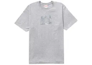 Supreme Three Kings Tee Shirt - Heather Grey