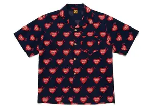 HUMAN MADE Heart Aloha Shirt Navy