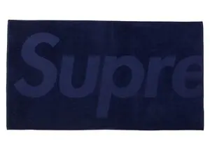 Supreme Tonal Logo Towel - Navy Blue