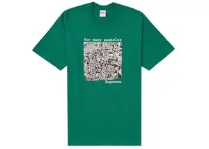 Supreme Too Many Assholes Tee Shirt - Light Pine