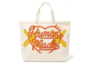 HUMAN MADE X Kaws Large Ii Tote Bag - White