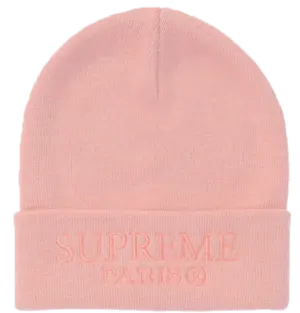 Supreme Tonal Logo Beanie - Light Pink
