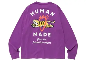 HUMAN MADE Graphic #3 Long Sleeve T-shirt - Purple