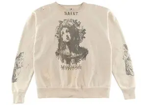 SAINT MXXXXXX X Kosuke Kawamura Mother Crewneck Sweatshirt - Grey
