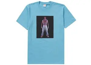 Supreme Tupac Hologram Tee Shirt - Light Slate