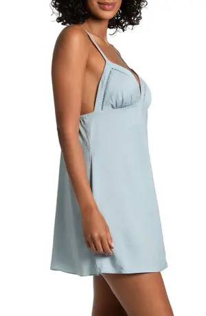 MIDNIGHT BAKERY Marion Ladder Trim Satin Chemise