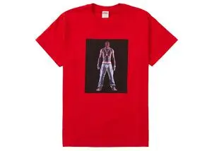 Supreme Tupac Hologram Tee Shirt - Red