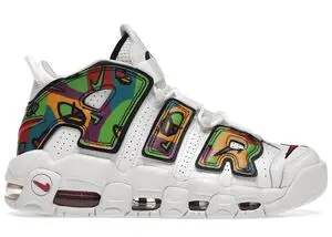 Nike Air More Uptempo Peace, Love, Swoosh - White/black/university Gold