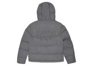 Trapstar Hooded Puffer Jacket - Grey