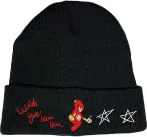 TRAVIS SCOTT Astroworld Tour Wish You Were Here Beanie - Black