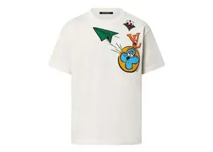 LOUIS VUITTON Monogram Comics Intarsia Shortsleeved Crewneck