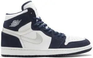 JORDAN 1 Retro Japan Navy - White/metallic Silver/midnight Navy Blue