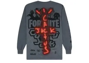TRAVIS SCOTT Back Bling Long Sleeve Tee Shirt