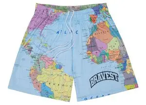 BRAVEST STUDIOS Atlas Printed Shorts - Multicolor