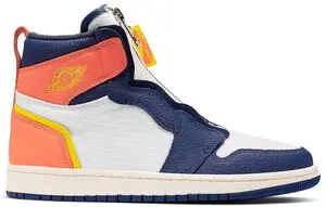 JORDAN 1 Retro High Zip Sneakers - Sail/bright Citron/blue Void