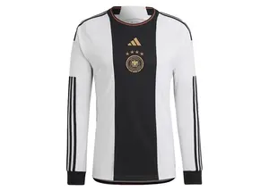 Adidas Germany 22 Long Sleeve Home Jersey - White