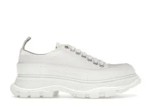 Alexander McQueen Tread Slick Low Lace-up Sneakers - White