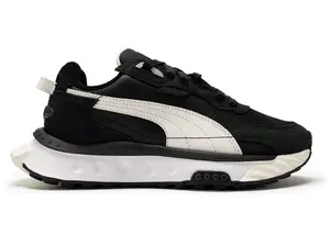 PUMA Wild Rider Premium Sneakers - Black/white