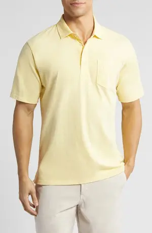 Johnnie-o Coastal Wash Original Pocket Polo Canary