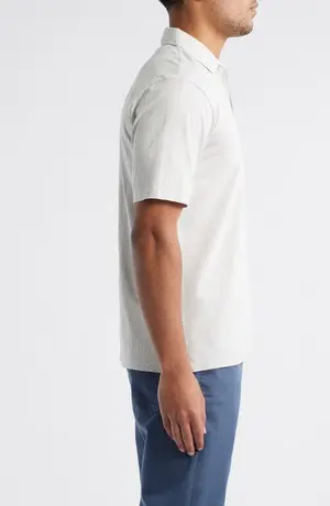 Johnnie-o Coastal Wash Original Pocket Polo - Light Gray
