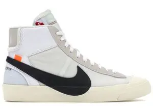Nike Blazer Mid High-top Sneakers - White/black/muslin