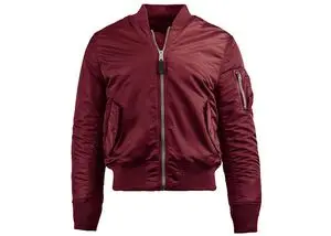 Alpha Industries Ma1 Flight Jacket - Burgundy/maroon