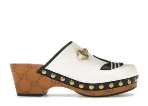 Gucci Adidas X Horsebit Clog - White/black/brown