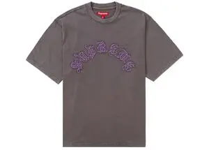Supreme Old English Short Sleeve Top - Dark Grey