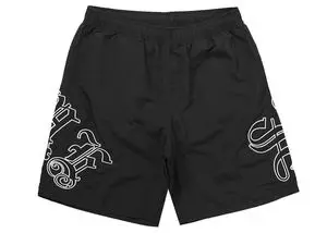 Supreme Old English Nylon Short - Black