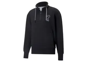 PUMA X Ami Half Zip Sweatshirt - Black