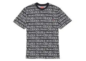 Supreme Obama Jacquard Short Sleeve Top - Black