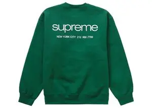 Supreme Nyc Crewneck Sweatshirt - Light Pine