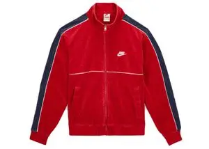 Supreme Nike Velour Track Jacket - Red