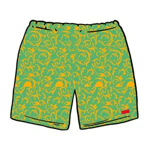 Supreme Nylon Water Short - Teal Floral