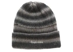 Supreme Ombré Stripe Beanie - Black