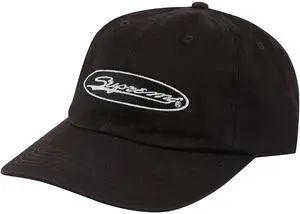 Supreme Oval 6-panel Cap - Black