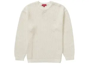 Supreme Open Knit Small Box Sweater - White