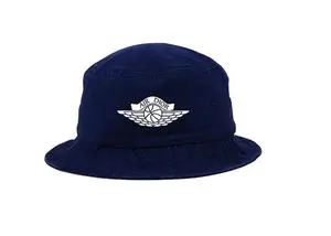 Dior X Jordan Wings Bucket Hat - Navy Blue