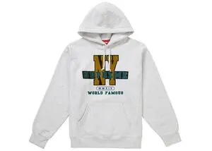 Supreme Ny Hooded Sweatshirt - Ash Grey